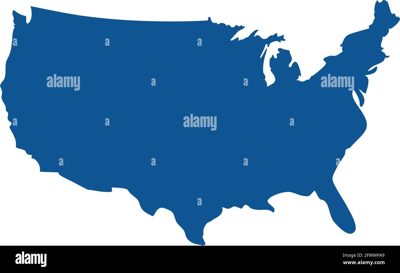 blue usa map on background Stock Vector Image & Art - Alamy