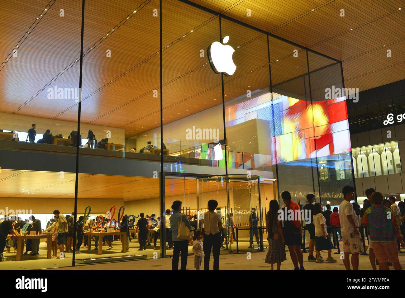 BEIJING, CHINA - MAY 2Photo taken on May 23, 2021 shows the Apple Store ...