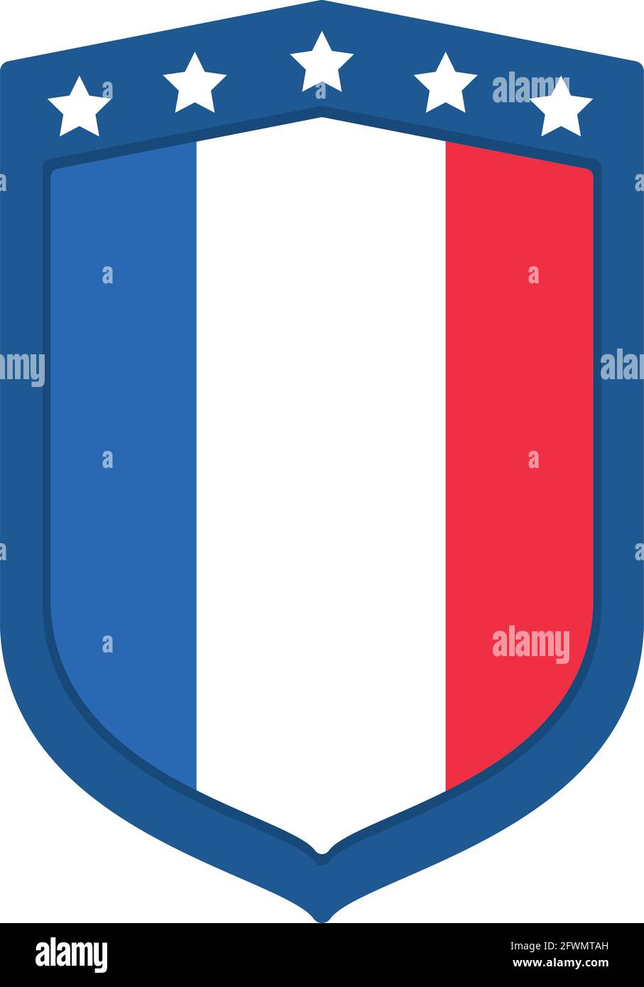 france flag shield on background Stock Vector Image & Art - Alamy