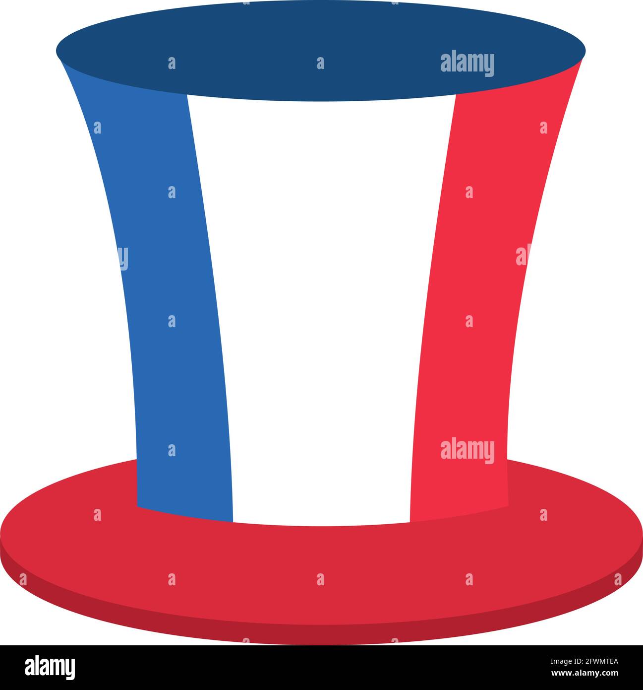 top hat with france flag design Stock Vector Image & Art - Alamy