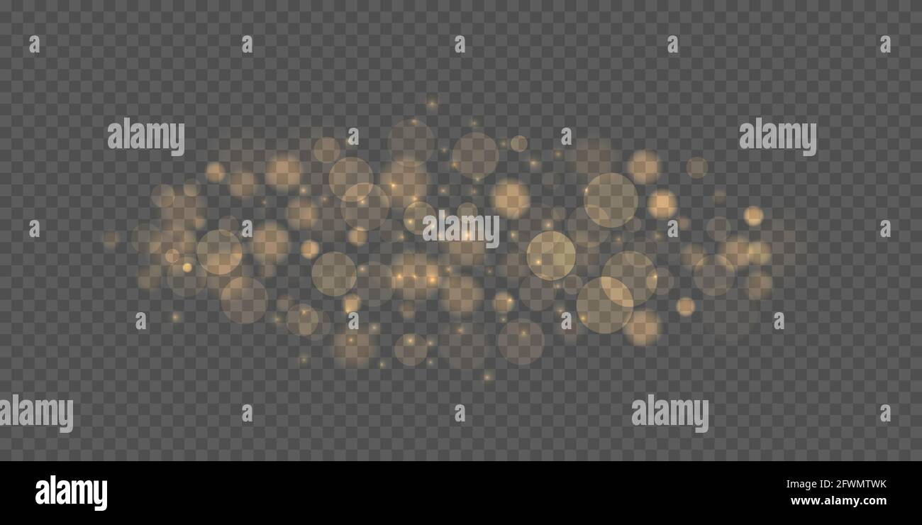 Bokeh lights effect. Festive purple and golden luminous background ...