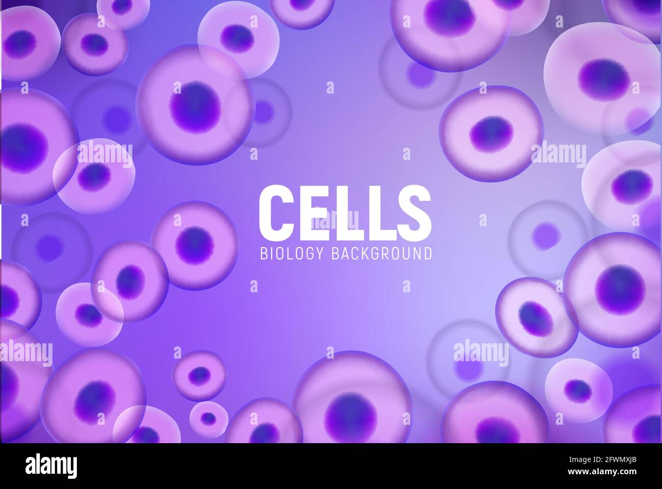 Abstract cell background, human biology science medical nucleus. Vector ...