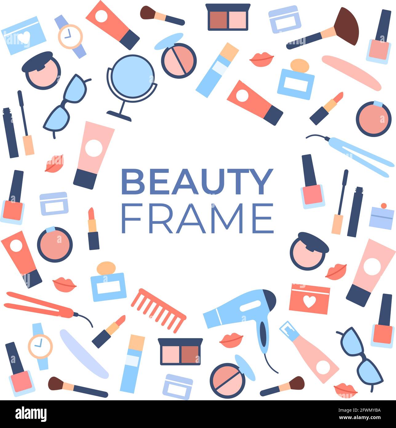 Beauty skin care closeup Stock Vector Images - Alamy