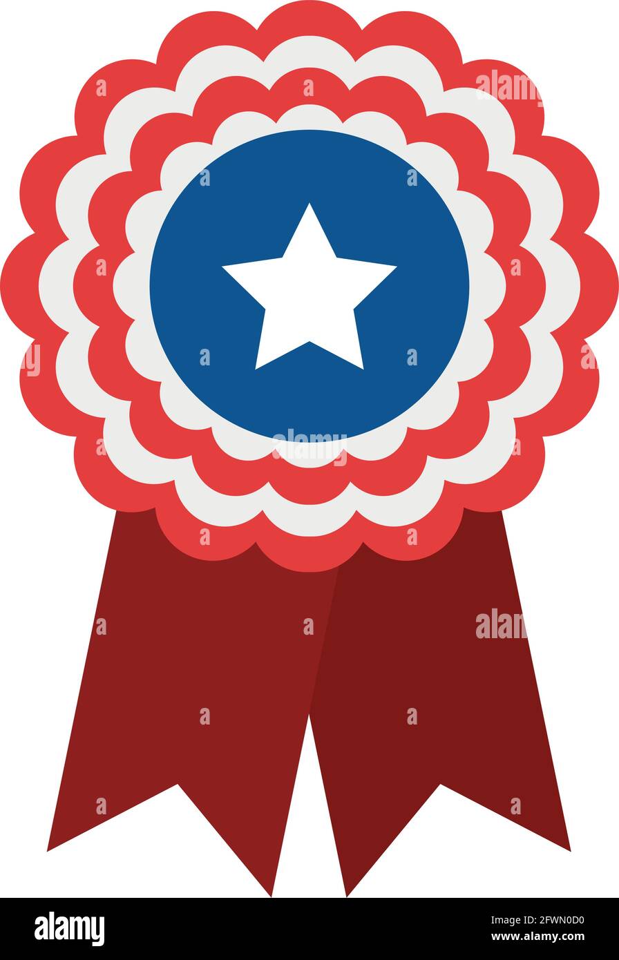 medal ribbon with usa colors design Stock Vector Image & Art - Alamy