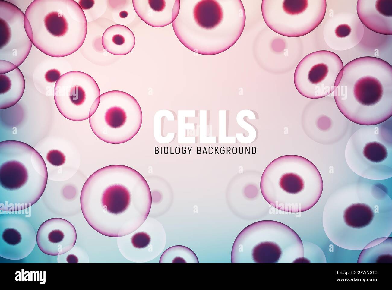 Abstract cell background, human biology science medical nucleus. Vector ...