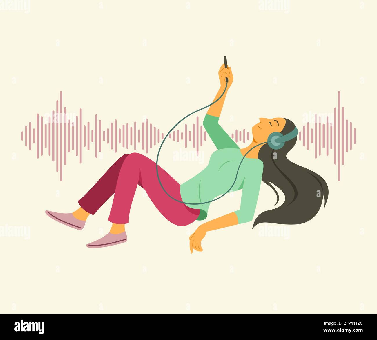 Sound wave pattern hi-res stock photography and images - Alamy