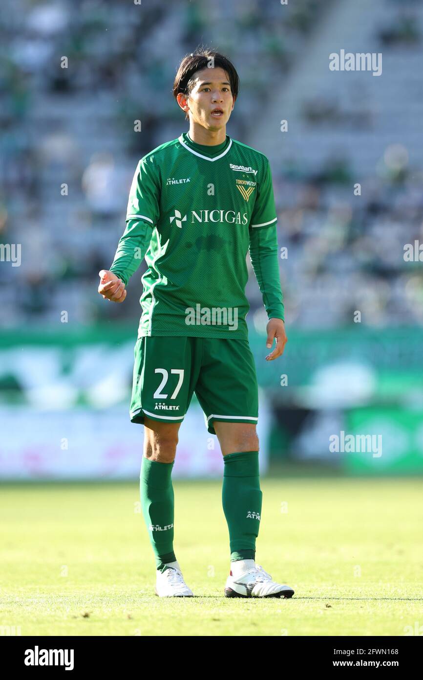 Tokyo, Japan. 23rd May, 2021. Ryoga Sato (Verdy) Football/Soccer : 2021 J2 League match between ...