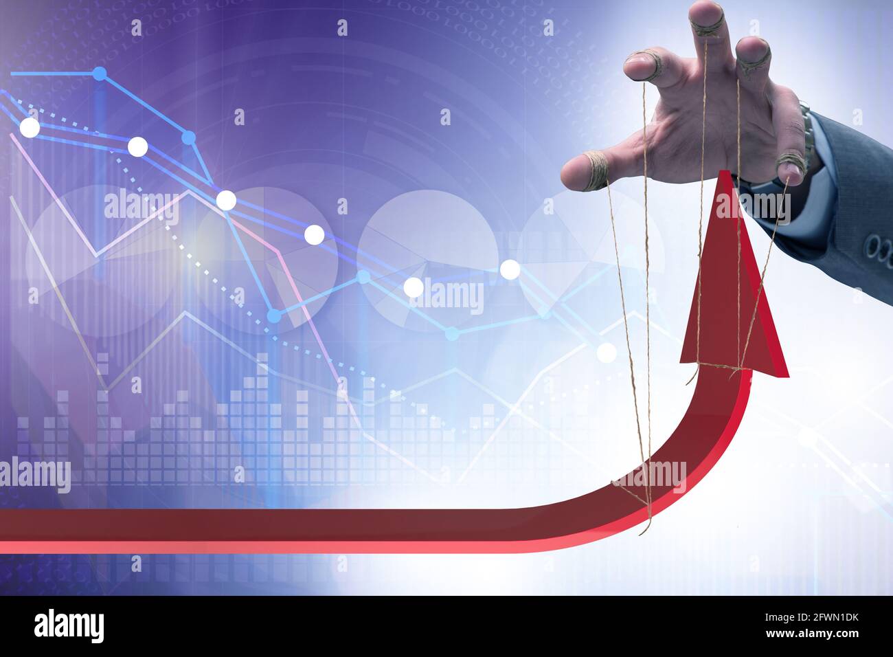 Concept of supporting economic growth in the economy Stock Photo - Alamy