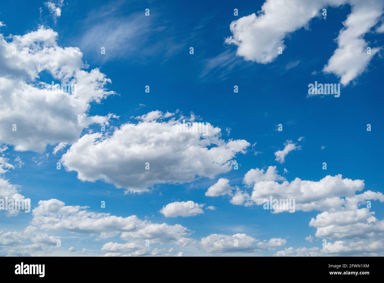 Clouds on the blue sky. Cloudscape at day time Stock Photo - Alamy