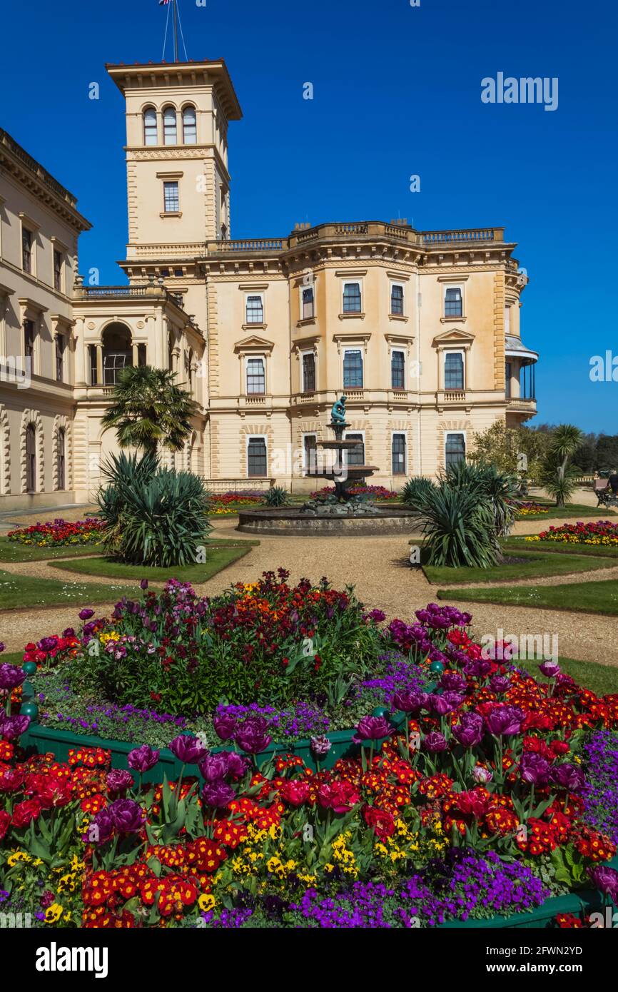 England, Isle of Wight, East Cowes, Osborne House, The Palatial Former ...