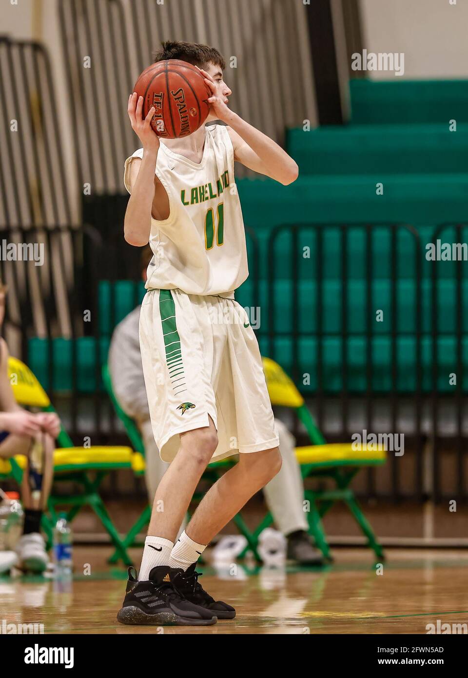 Junior Varsity basketball action with Timberlake vs Lakeland High ...