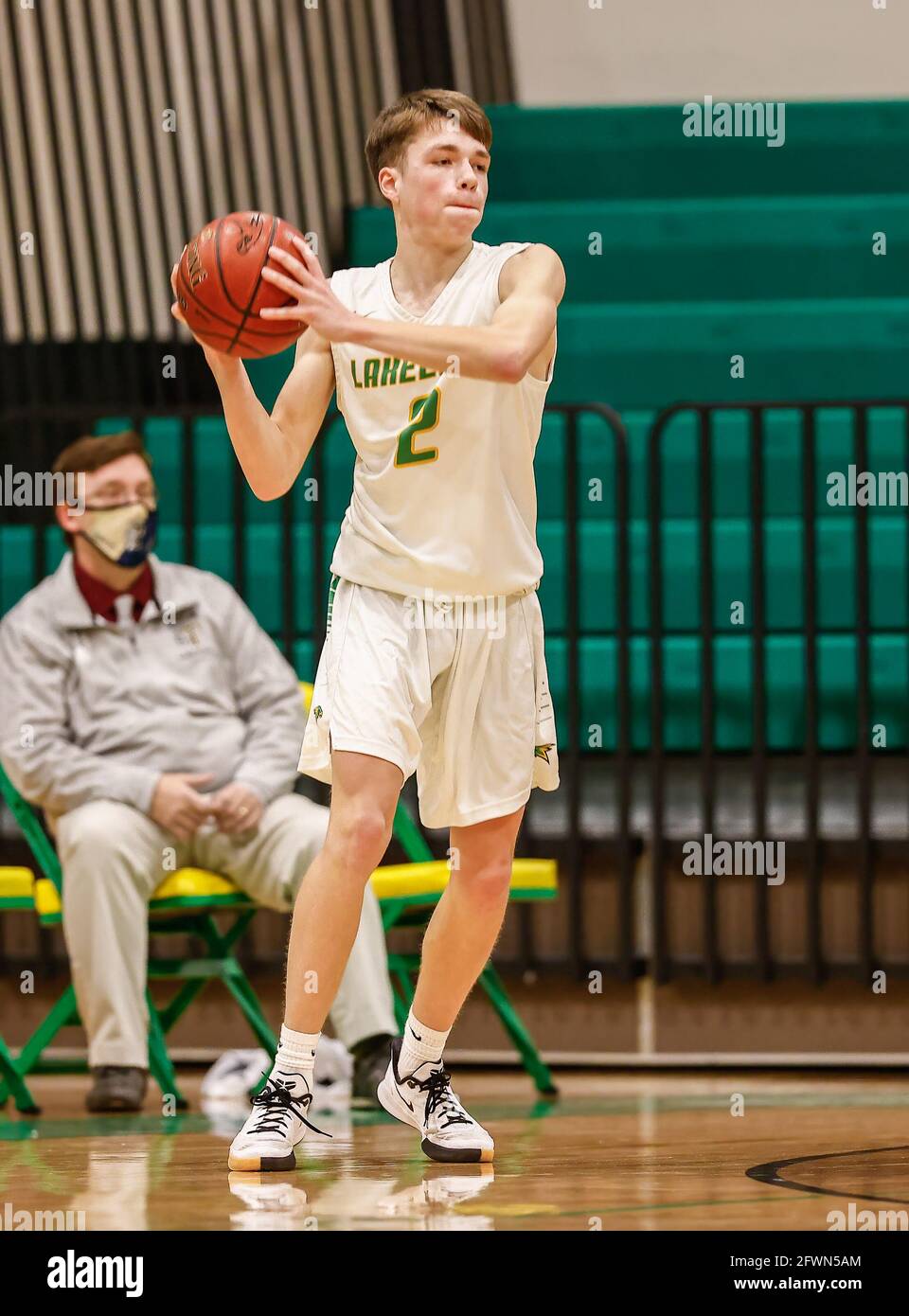 Junior Varsity basketball action with Timberlake vs Lakeland High ...