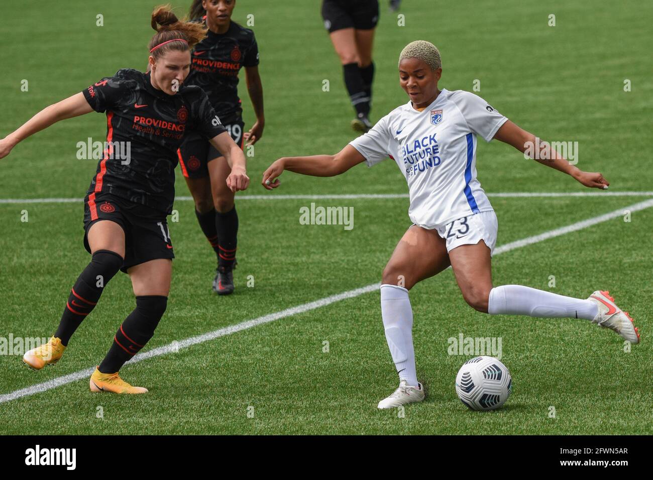 Portland, North America. 23rd May, 2021. Tziarra King (23 OL Reign ...