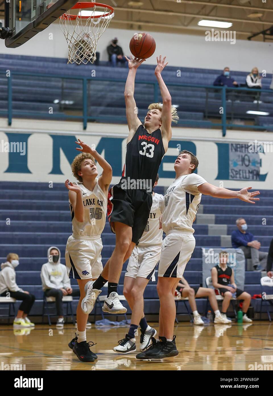 JV Basketball action with Moscow vs Lake City High School in Coeur d ...