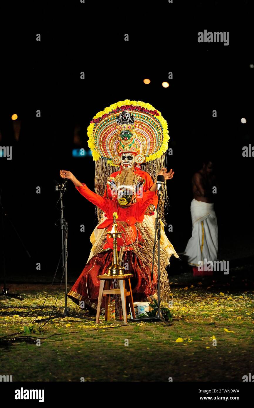 Mudijettu. Kerala temple ritual theater,Mudijettu. Ritual theater from ...