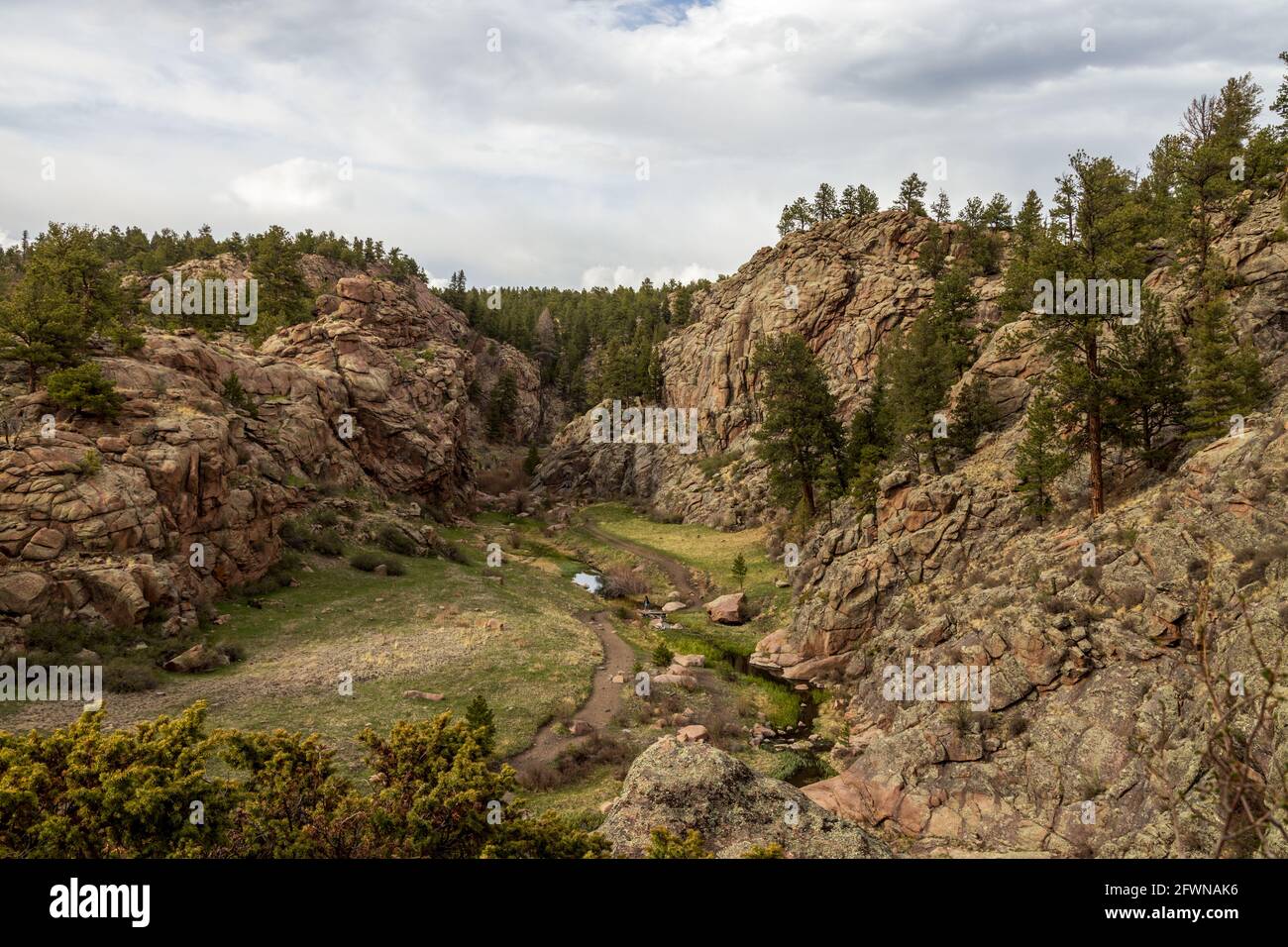 Paradise Cove / Guffey Gorge Park near Colorado Springs, Colorado in a ...