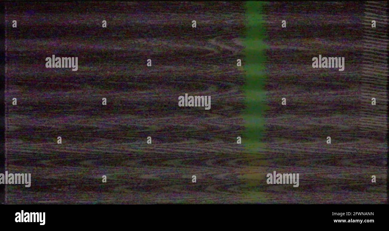 VHS screen digital glitch and noise. Videotape rewind mode. Black white ...
