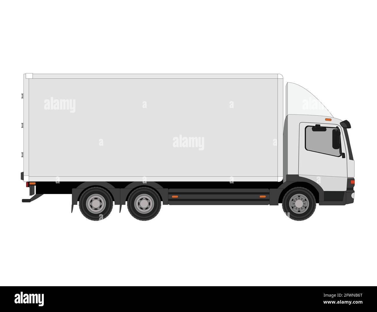 Vector Illustration of Truck Stock Vector Image & Art - Alamy