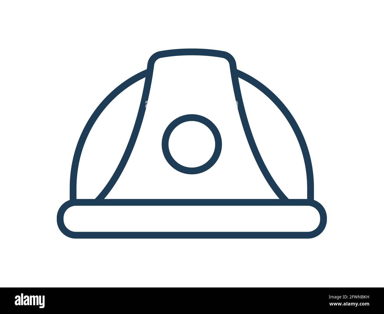 helmet labour single icon white isolated background with outline style ...