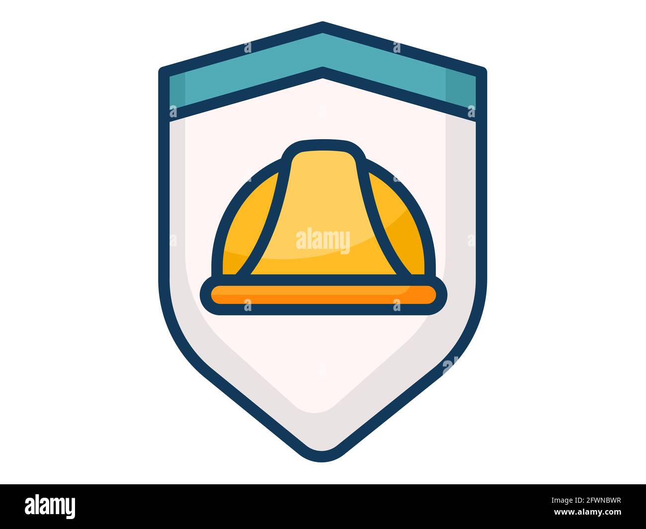 insurance labour protection shield single isolated icon with filled ...