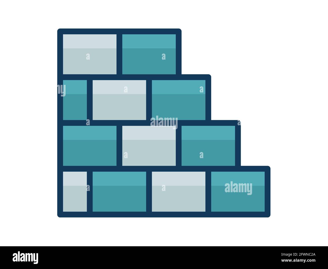 Vector single brick texture hi-res stock photography and images - Alamy