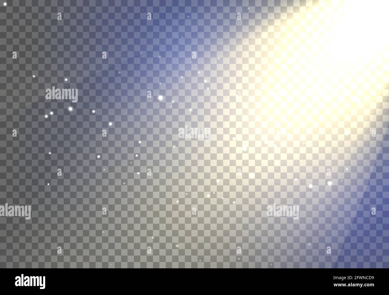 Sun light flare background effect, Sunlight ray glowing beam on ...