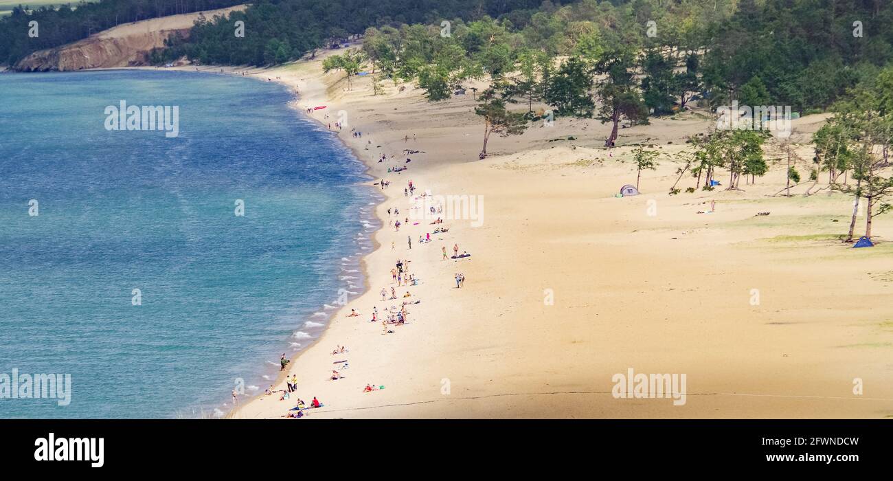 view of the ocean bay in the afternoon Stock Photo - Alamy