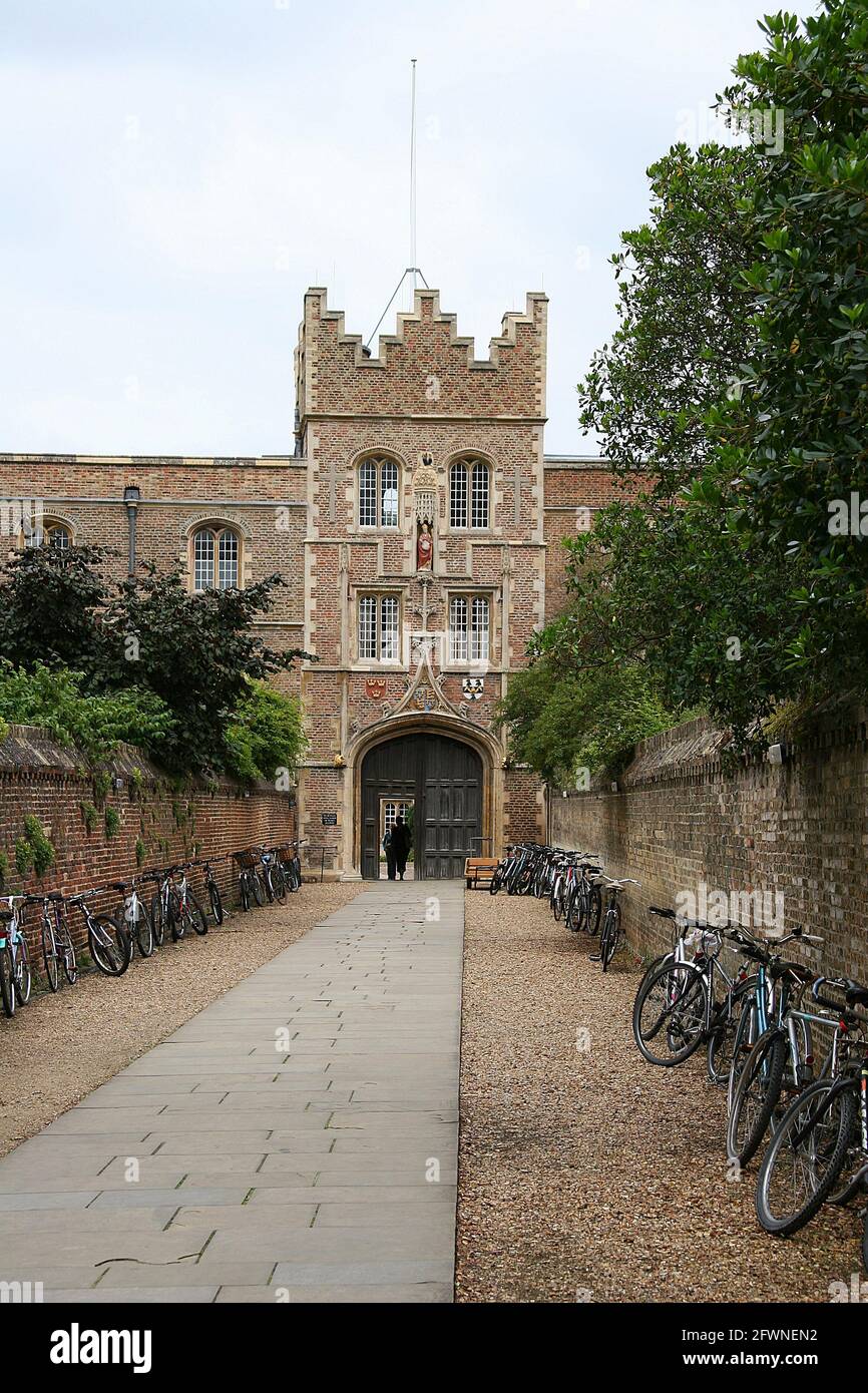 Jesus College entrance in Cambridge Stock Photo - Alamy
