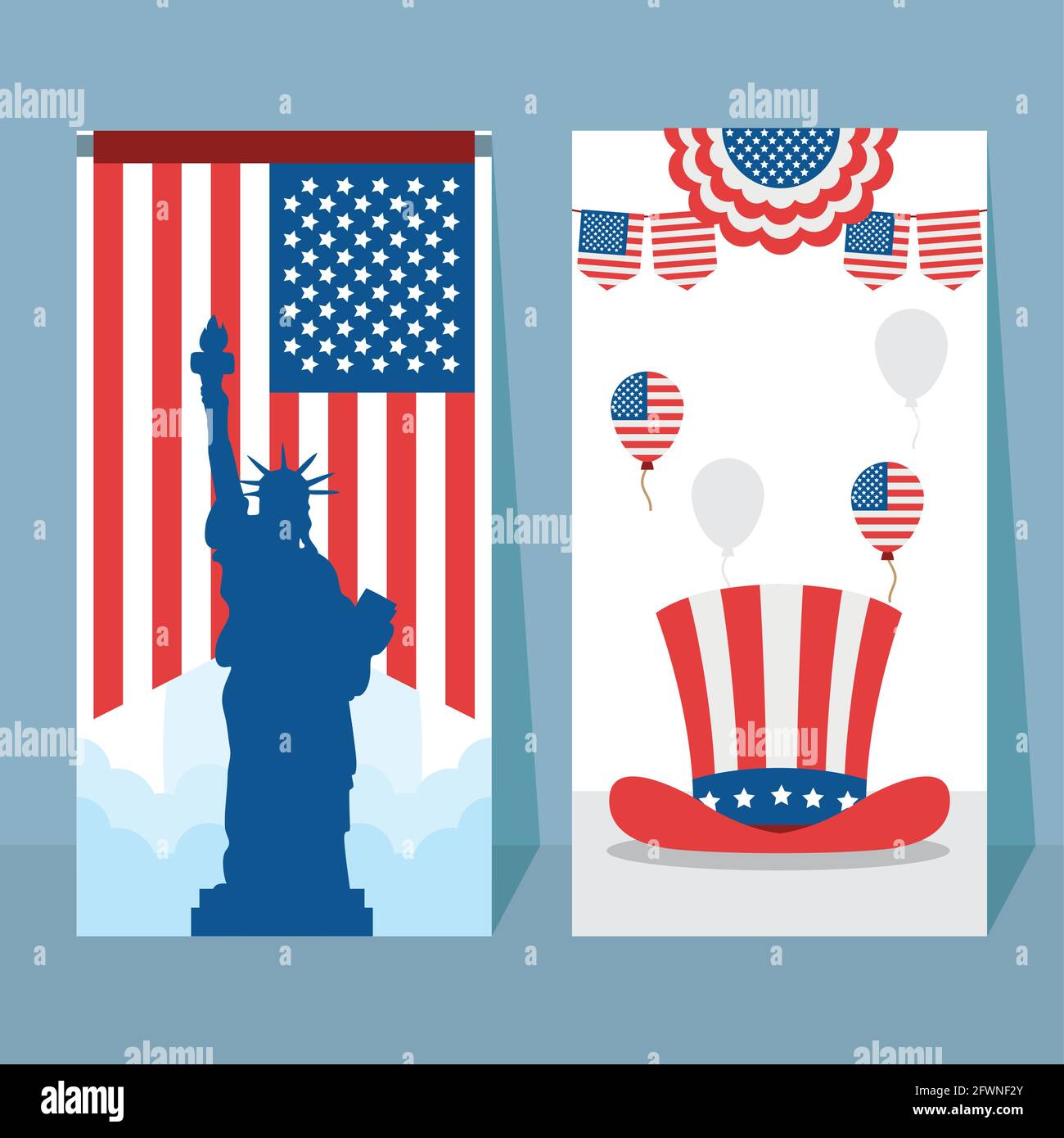 usa independence day illustrations designs Stock Vector Image & Art - Alamy