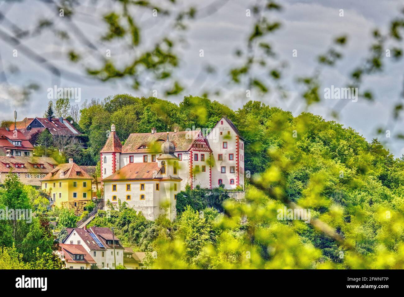 scenic view of a medieval castle Stock Photo - Alamy