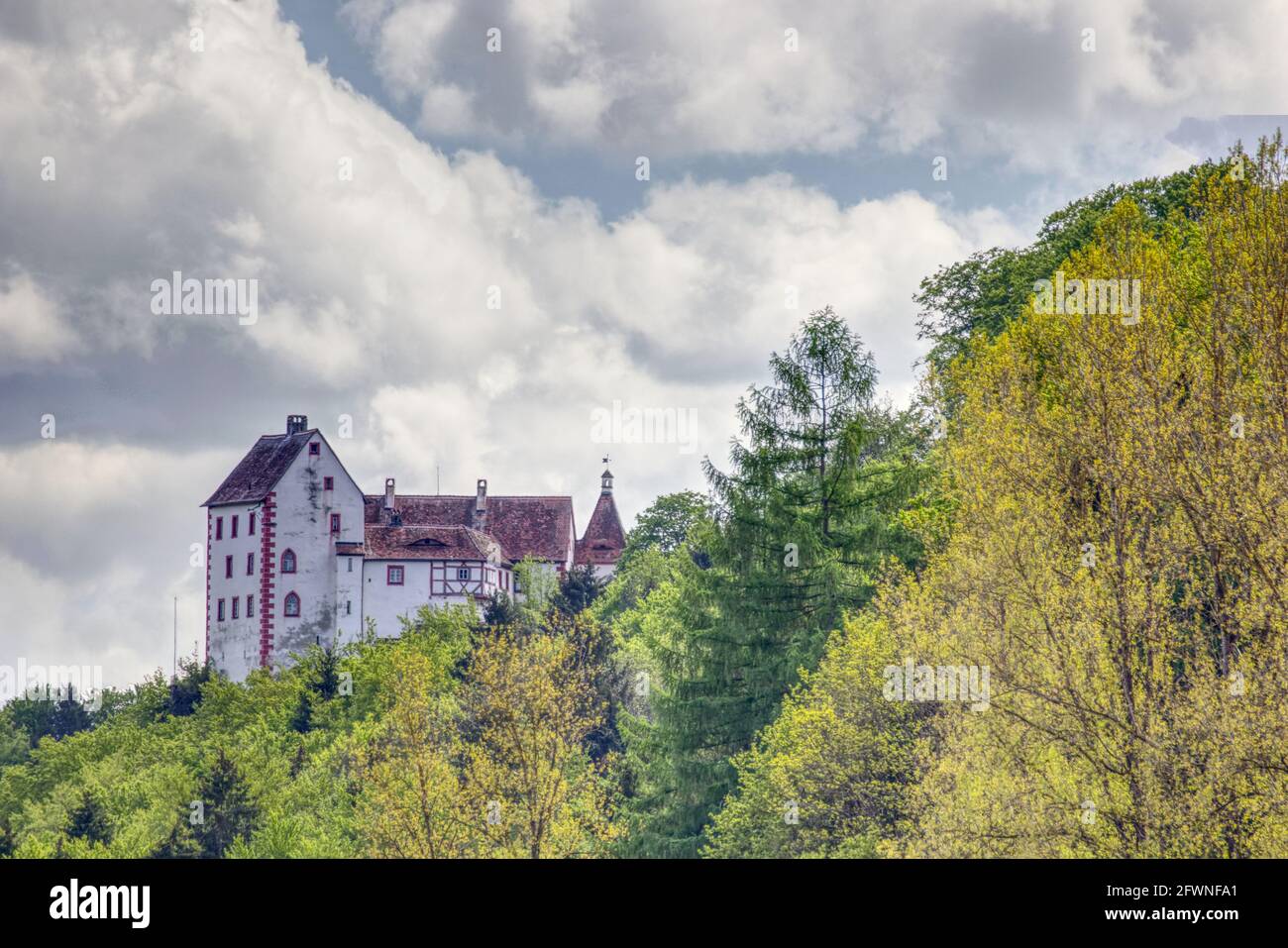 scenic view of a medieval castle Stock Photo - Alamy