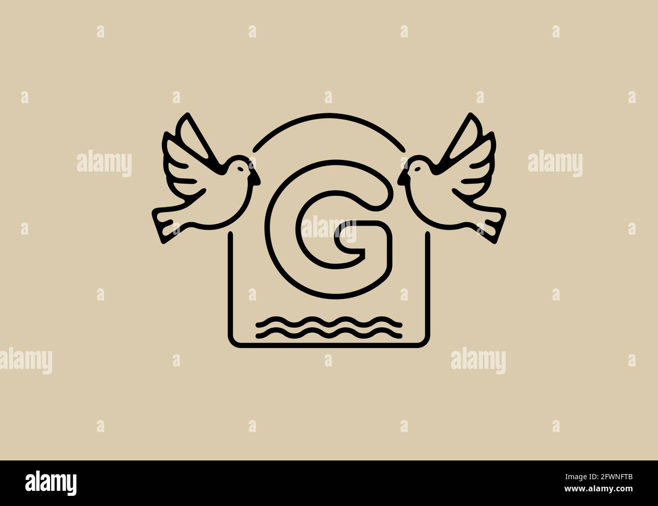 initial alphabet animal logo design Stock Vector Image & Art - Alamy