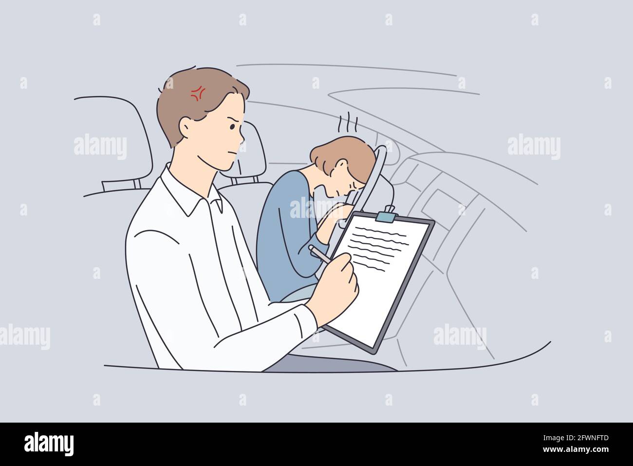 Driver failure Stock Vector Images - Alamy