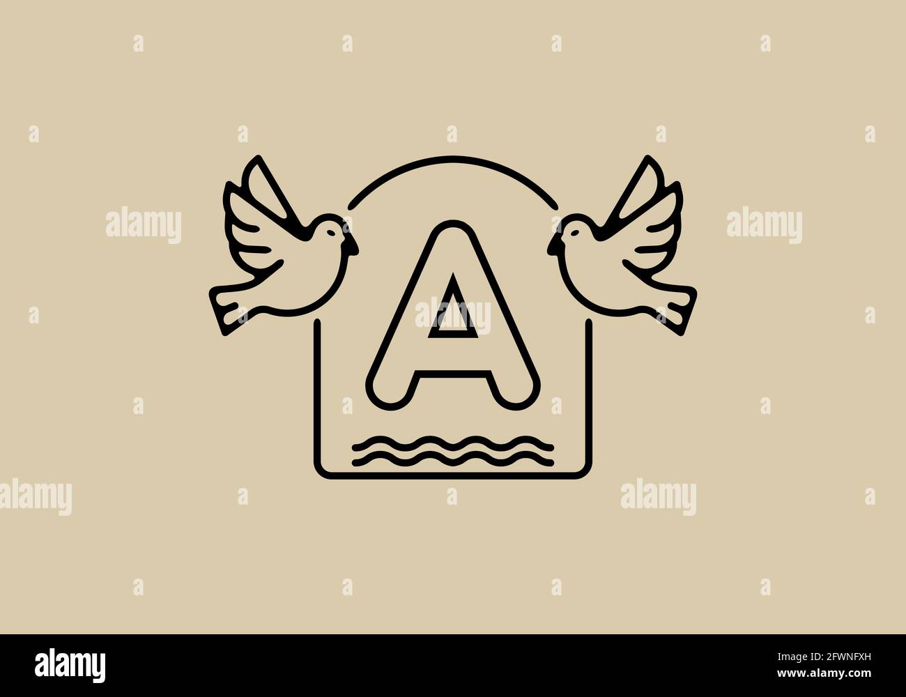 initial alphabet animal logo design Stock Vector Image & Art - Alamy