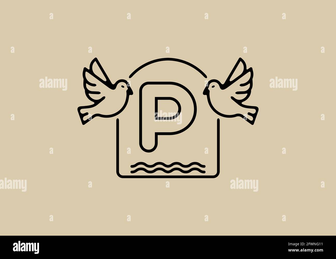 initial alphabet animal logo design Stock Vector Image & Art - Alamy