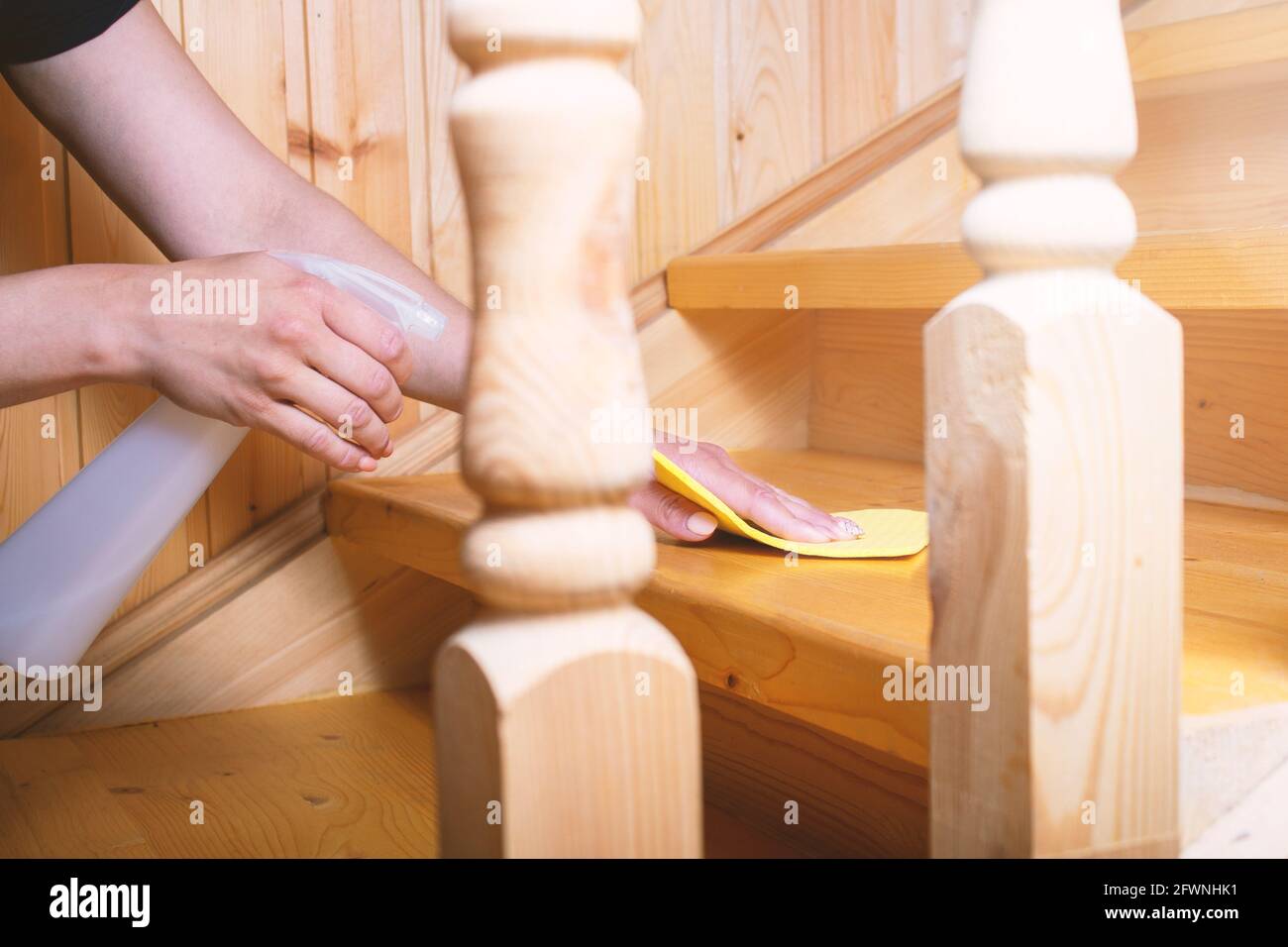 Cleaning the stairs hi-res stock photography and images - Alamy