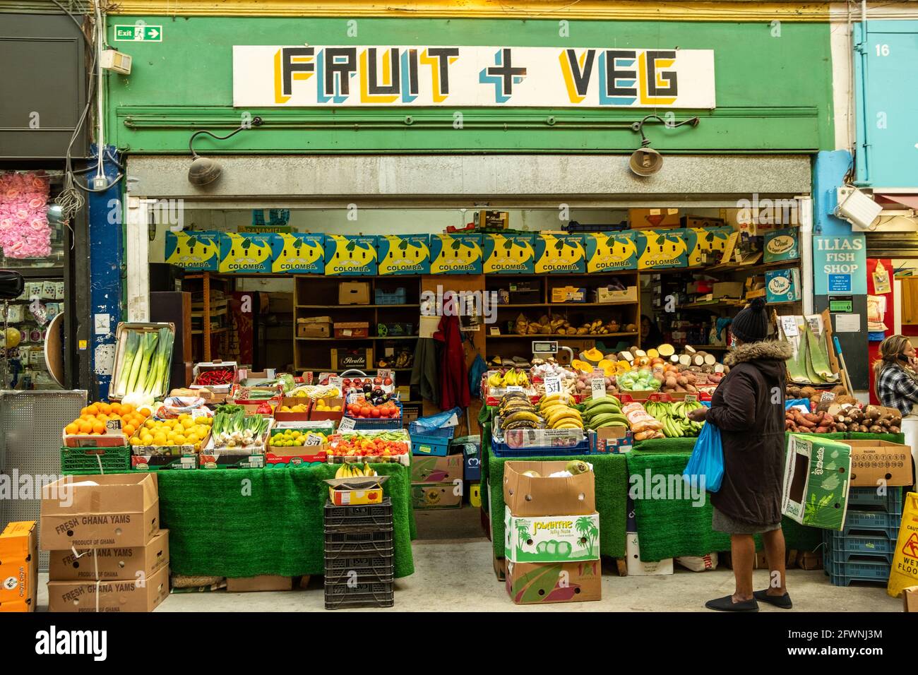 Brixton, London- May 2021: Inside Brixton Village which is part of ...