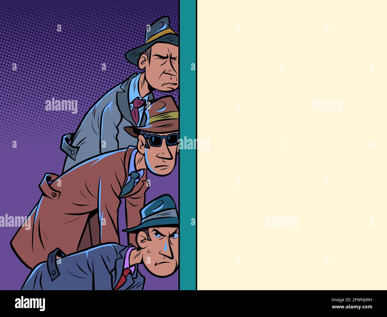 Spies detective Stock Vector Images - Alamy