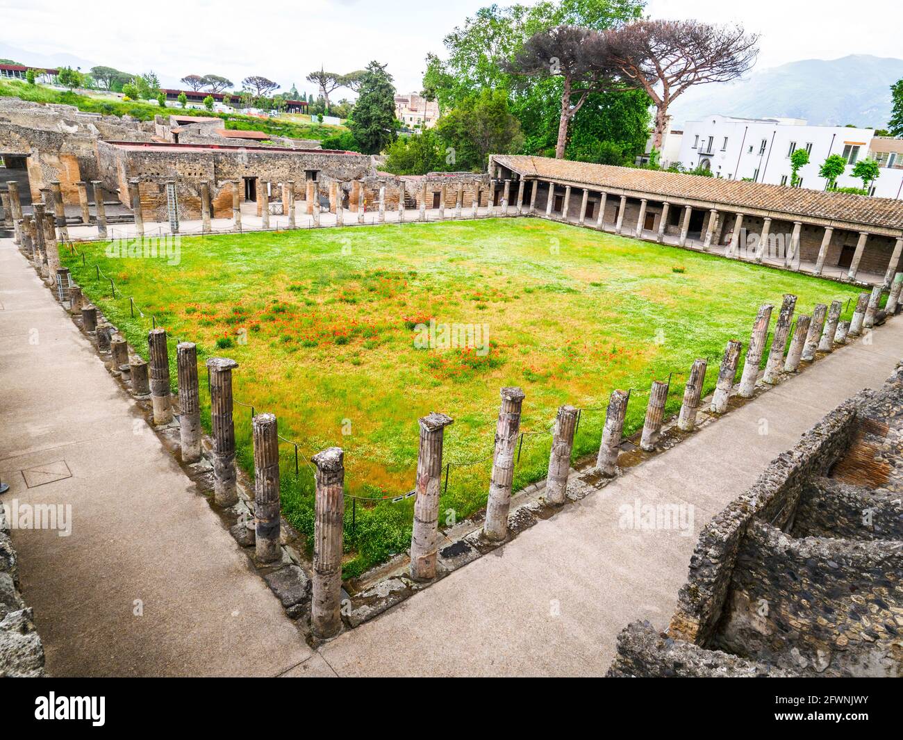 Quadriporticus of the theatres or Gladiators Barracks (Quadriportico ...