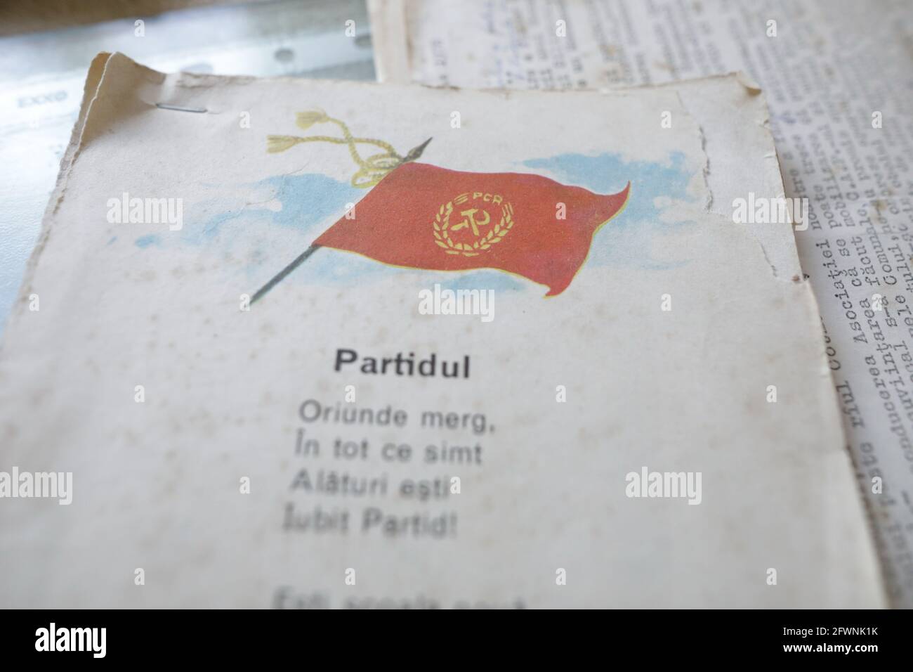 Nicolae ceausescu flag hi-res stock photography and images - Alamy