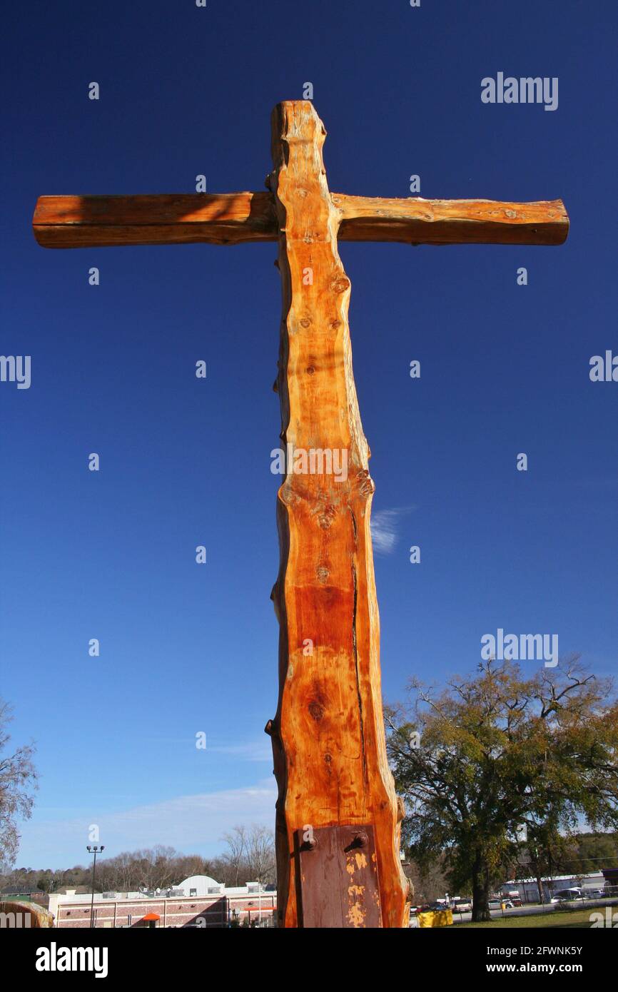 Small Church with Large Cross with Blue Sky Stock Photo - Alamy