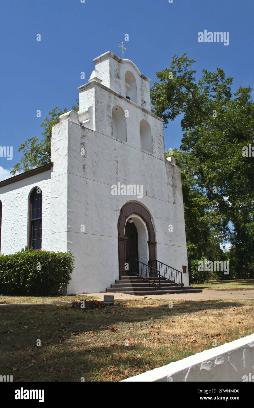 Small Catholic Church in Crockett Texas Stock Photo - Alamy