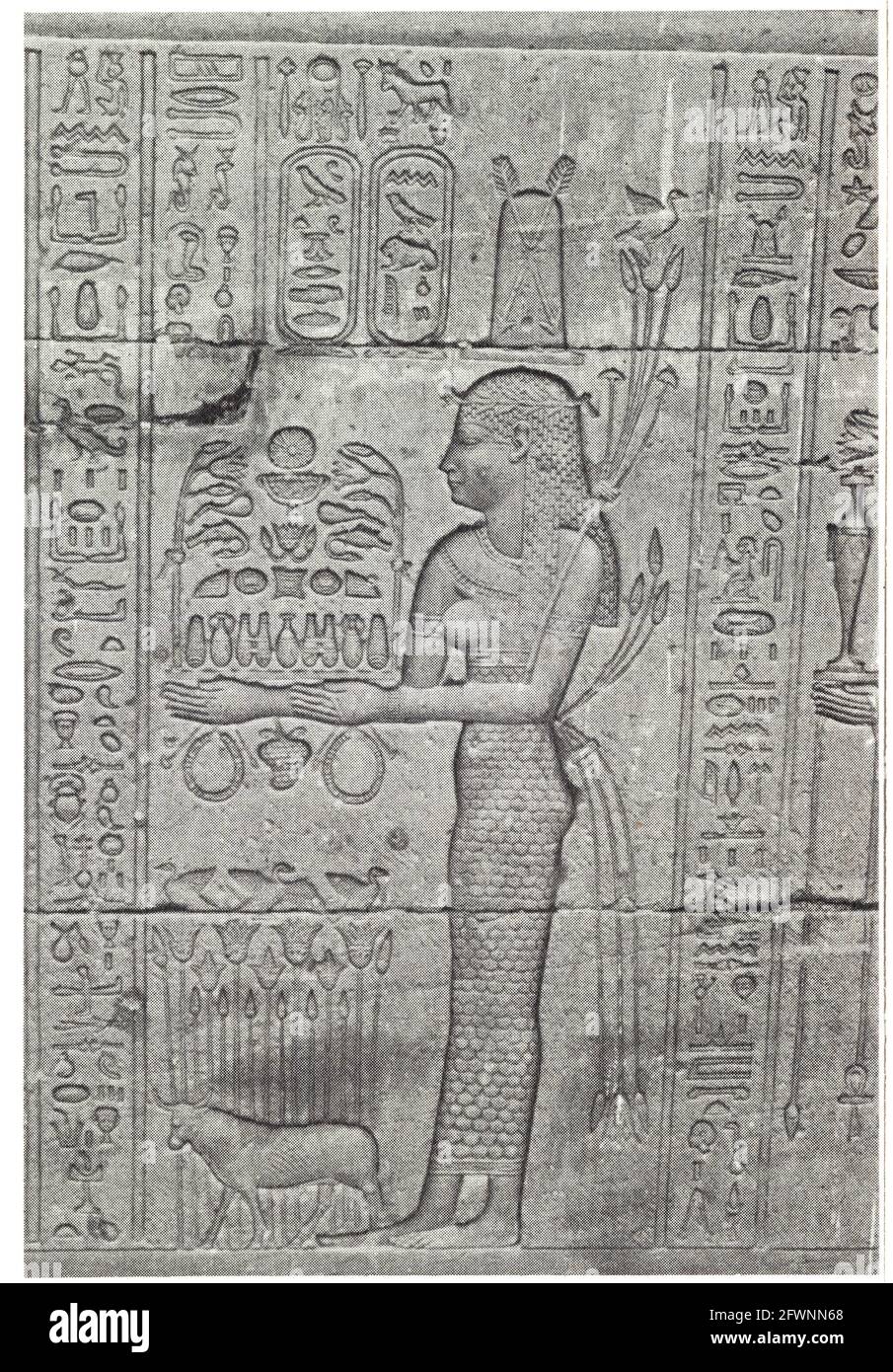 Symbols of the goddess Neith.On an ivory label from a I Dynasty tomb at ...
