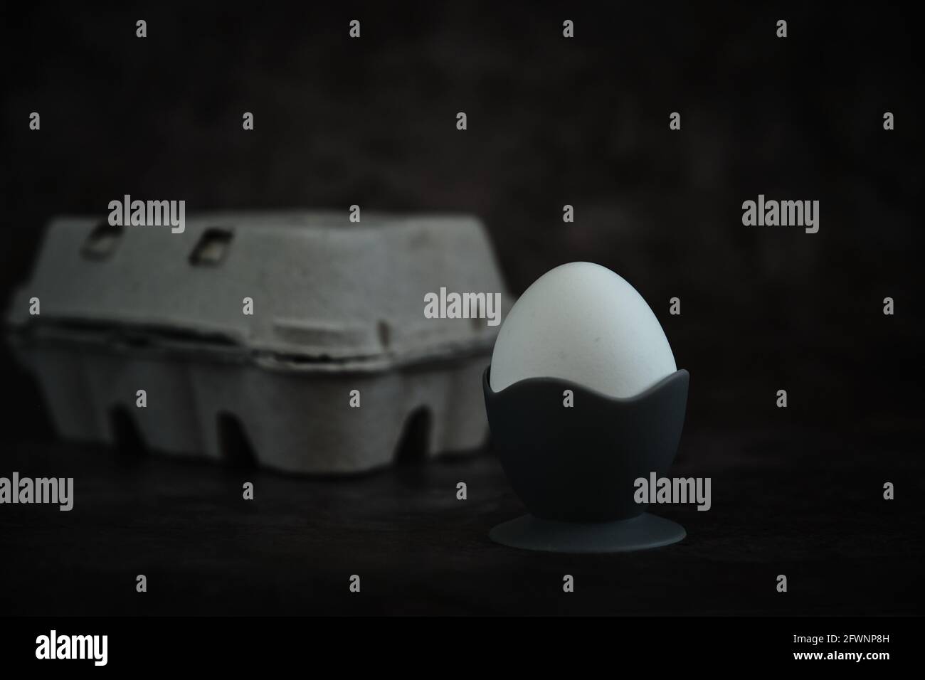 One chicken egg dark hi-res stock photography and images - Alamy