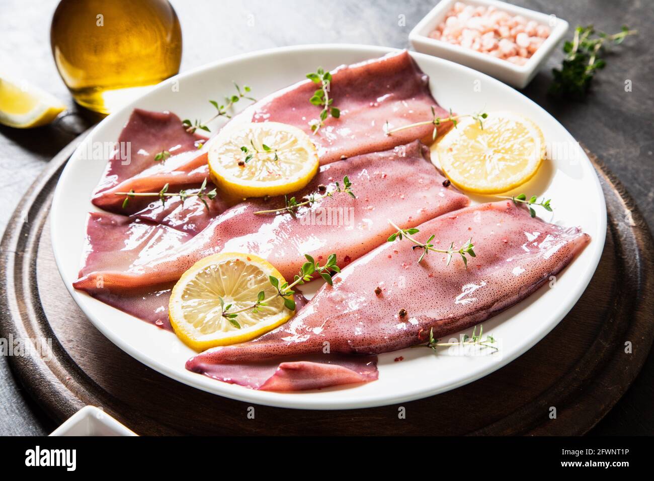 fresh squids octopus or cuttlefish for cooked food. Fresh raw ...