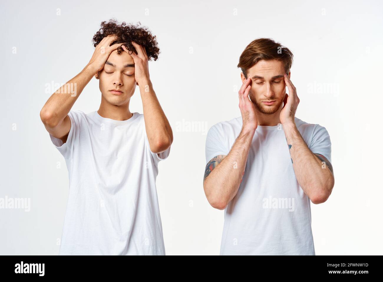 Heads Together White Background High Resolution Stock Photography and ...