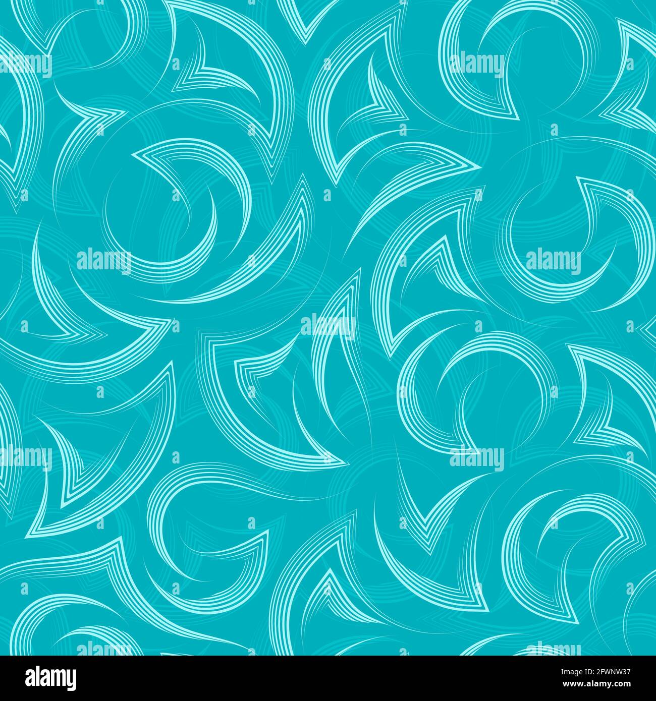 Vector geometric seamless linear texture of corners and circles. Bright ...