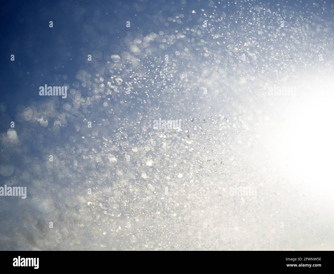 water drops spray detail close up macro on sun background Stock Photo ...