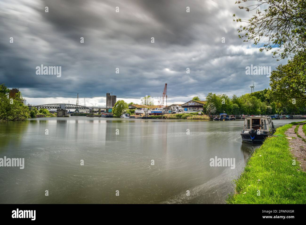 Sharpness Marina, Gloucestershire Stock Photo - Alamy