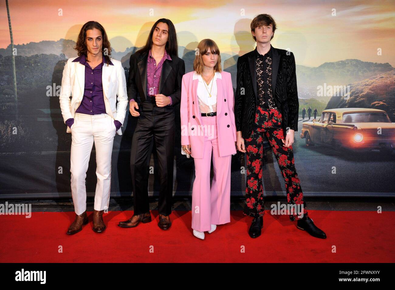 Roma, Red Carpet del film C'era Una Volta A HollywoodPictured Maneskin ...